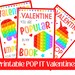 POP IT Valentines for Kids, School Valentines, Class Valentines ...