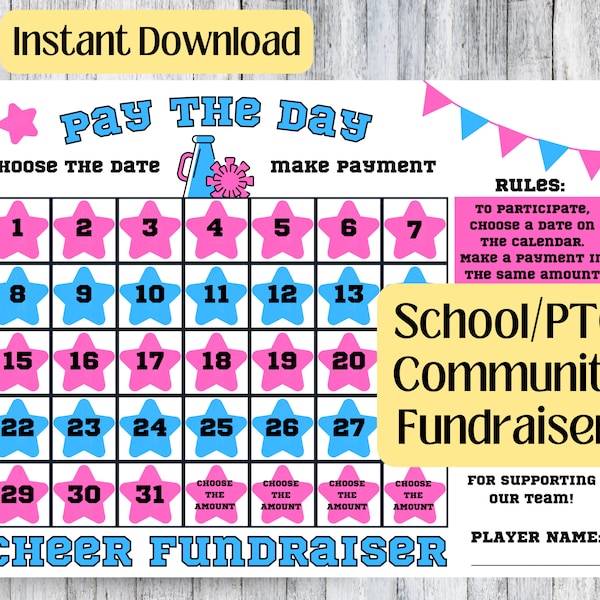 Printable Cheer Calendar - Etsy