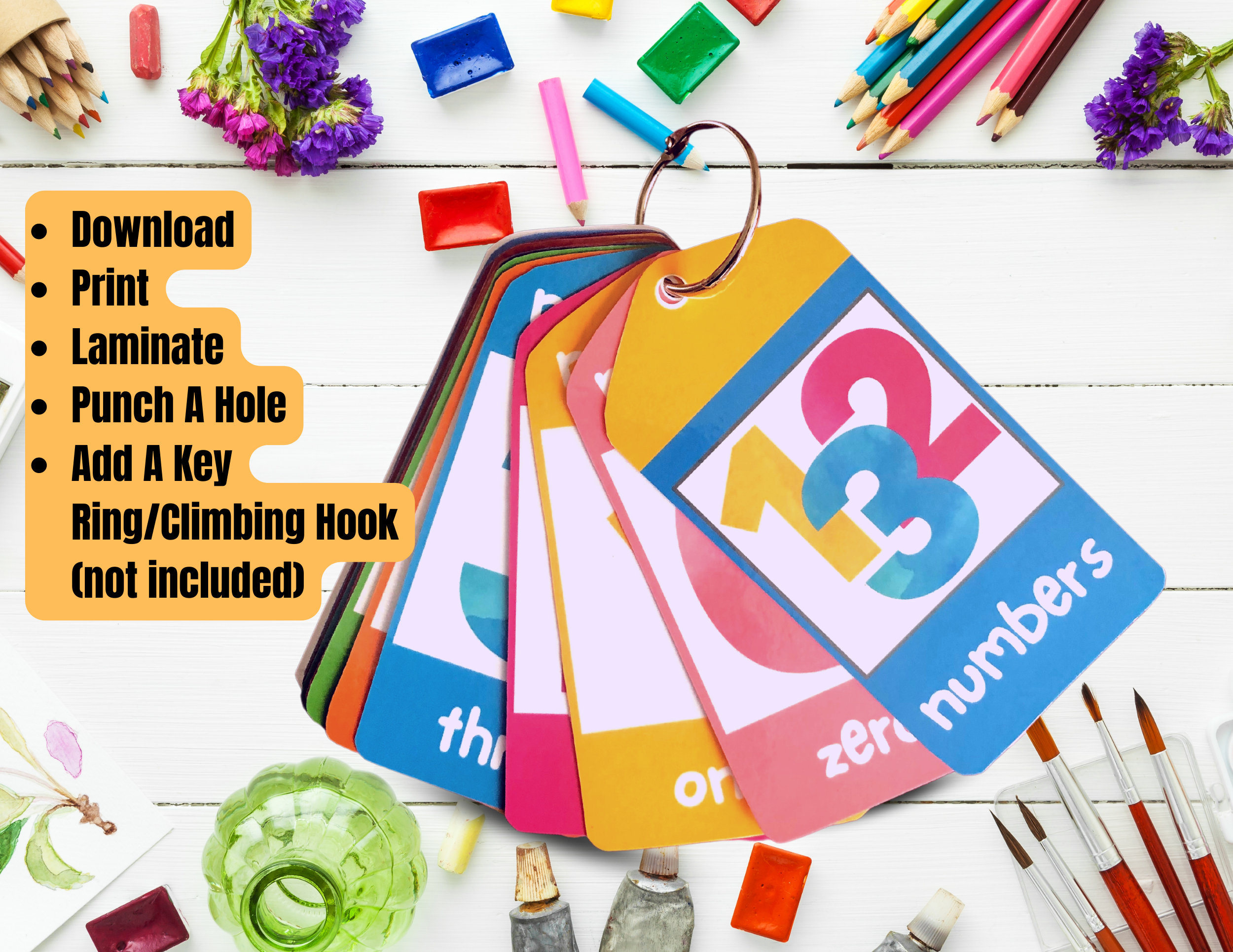 Numbers Busy Tags Pre-school Cards Autism Resources Special Needs ...