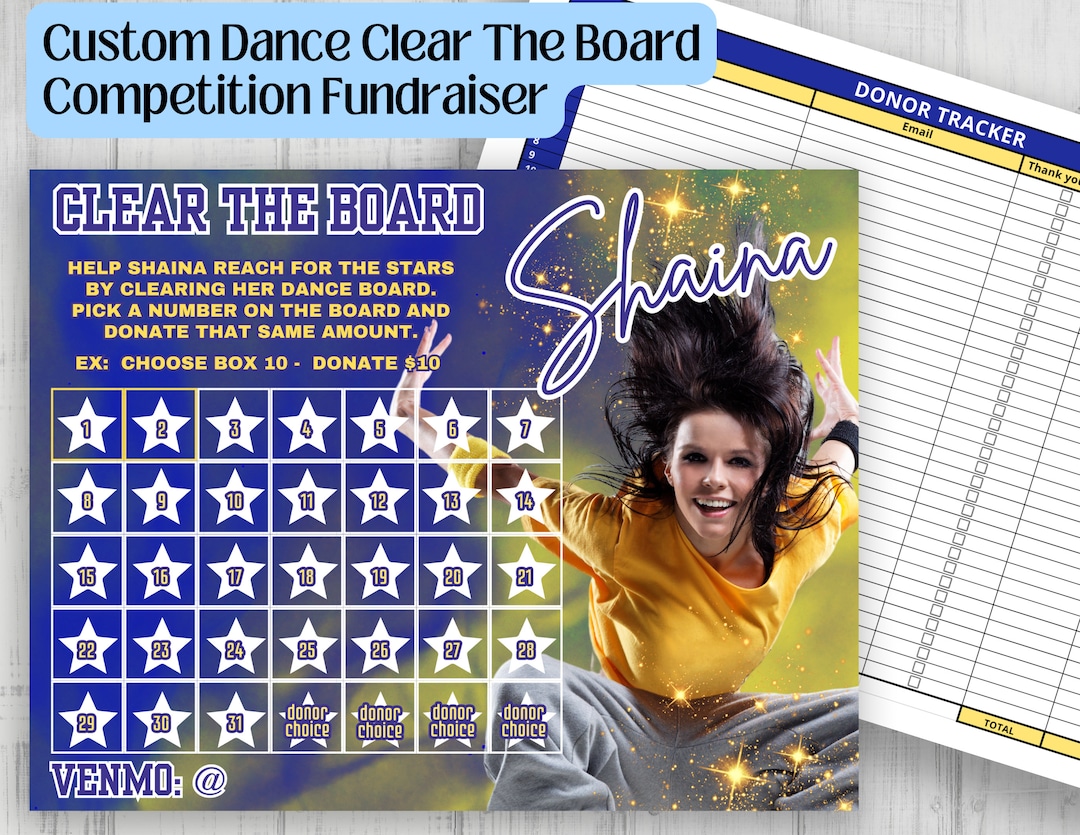 Clear the Board Dance Custom Photo Fundraiser | Pick A Date to Donate ...