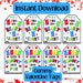 Gummy Bear Valentines Tags for Kids, School Valentine Favor Gift Tags ...