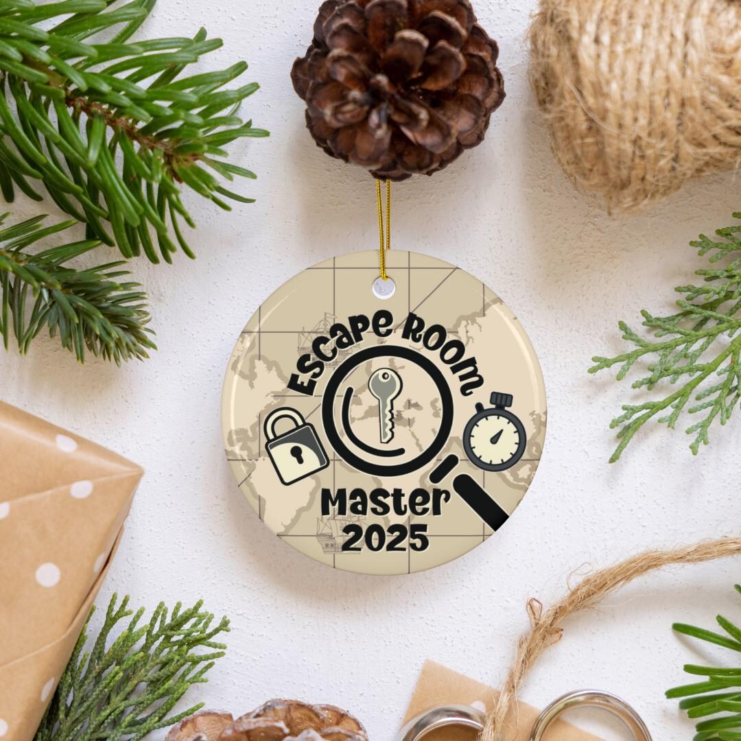 Escape Room Master Ornament | Escape Room Birthday | Kids Escape Room ...
