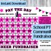 Pay the Day Cheer Team Fundraiser | Cash Calendar | School PTO ...