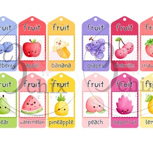 Fruit Busy Tags | Pre-school Cards | Autism Resources | Special Needs ...