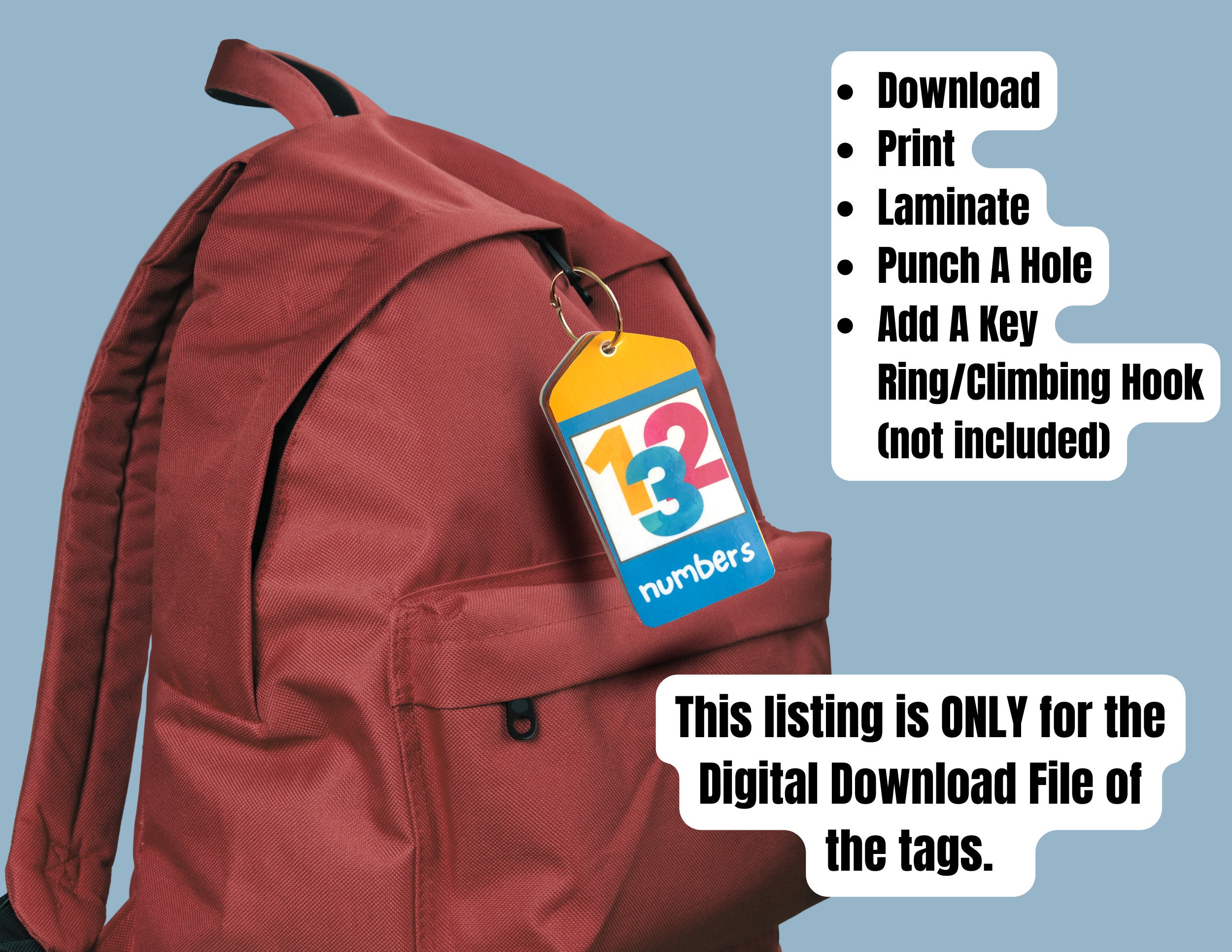 Numbers Busy Tags Pre-school Cards Autism Resources Special Needs ...