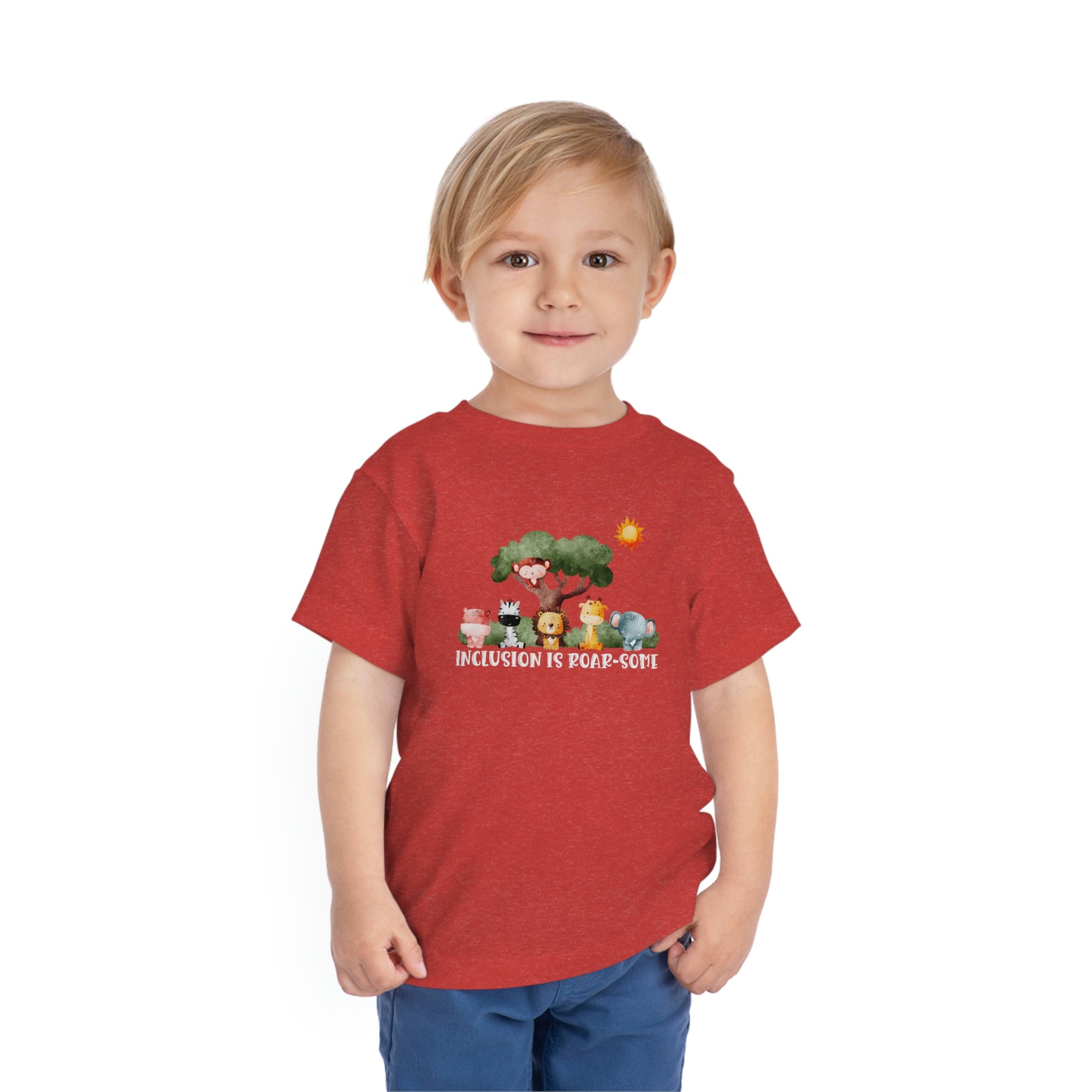 Inclusion is Roar-some Animal Safari Toddler Shirt, Autism Acceptance ...