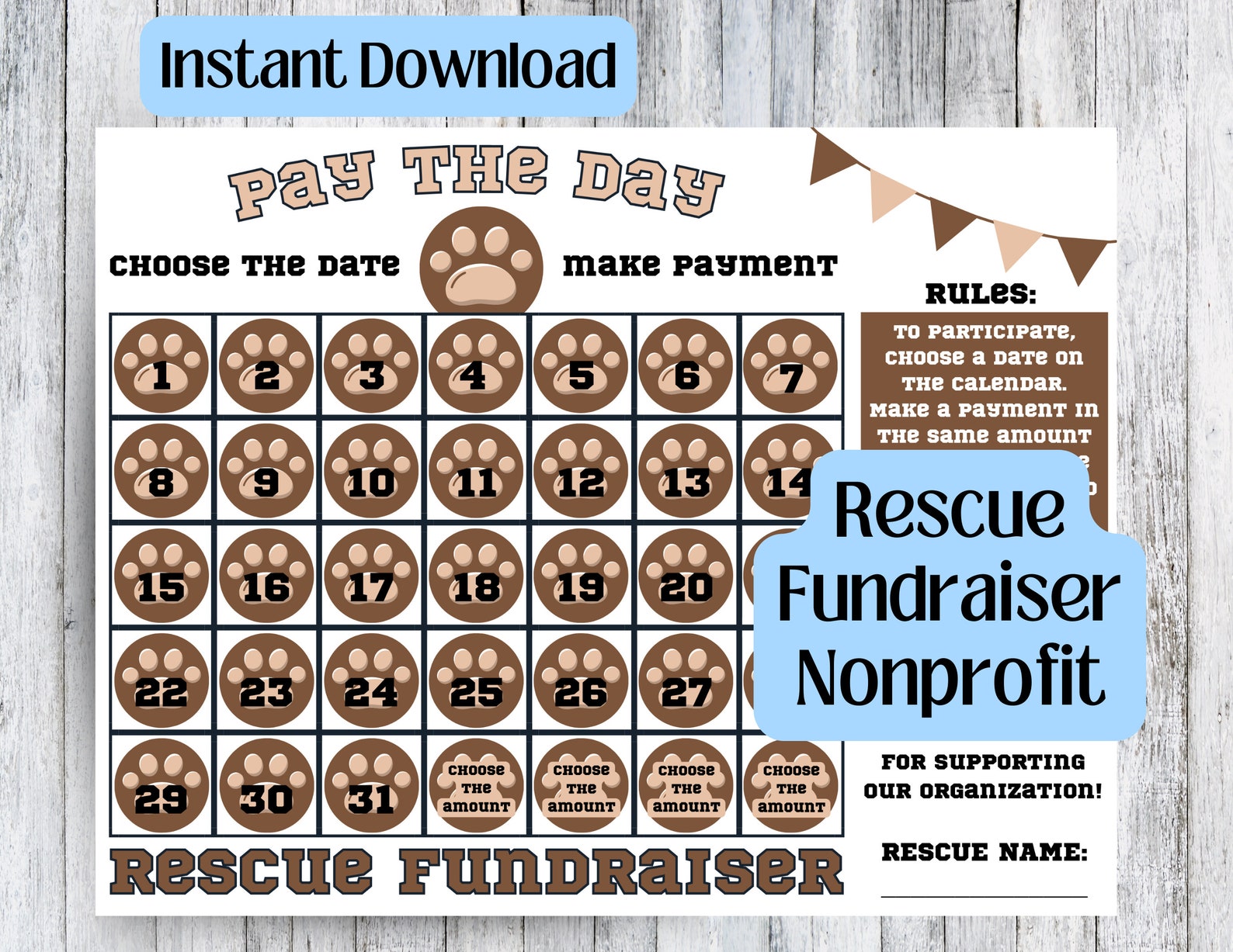 Pay the Day Animal Rescue Fundraiser | Dog Rescue | Pet Rescue | Rescue ...