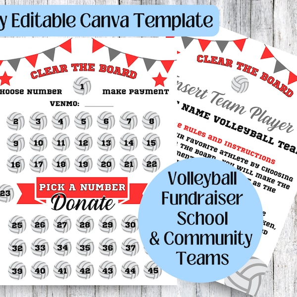 Black Out My Board Volleyball Fundraiser - Etsy