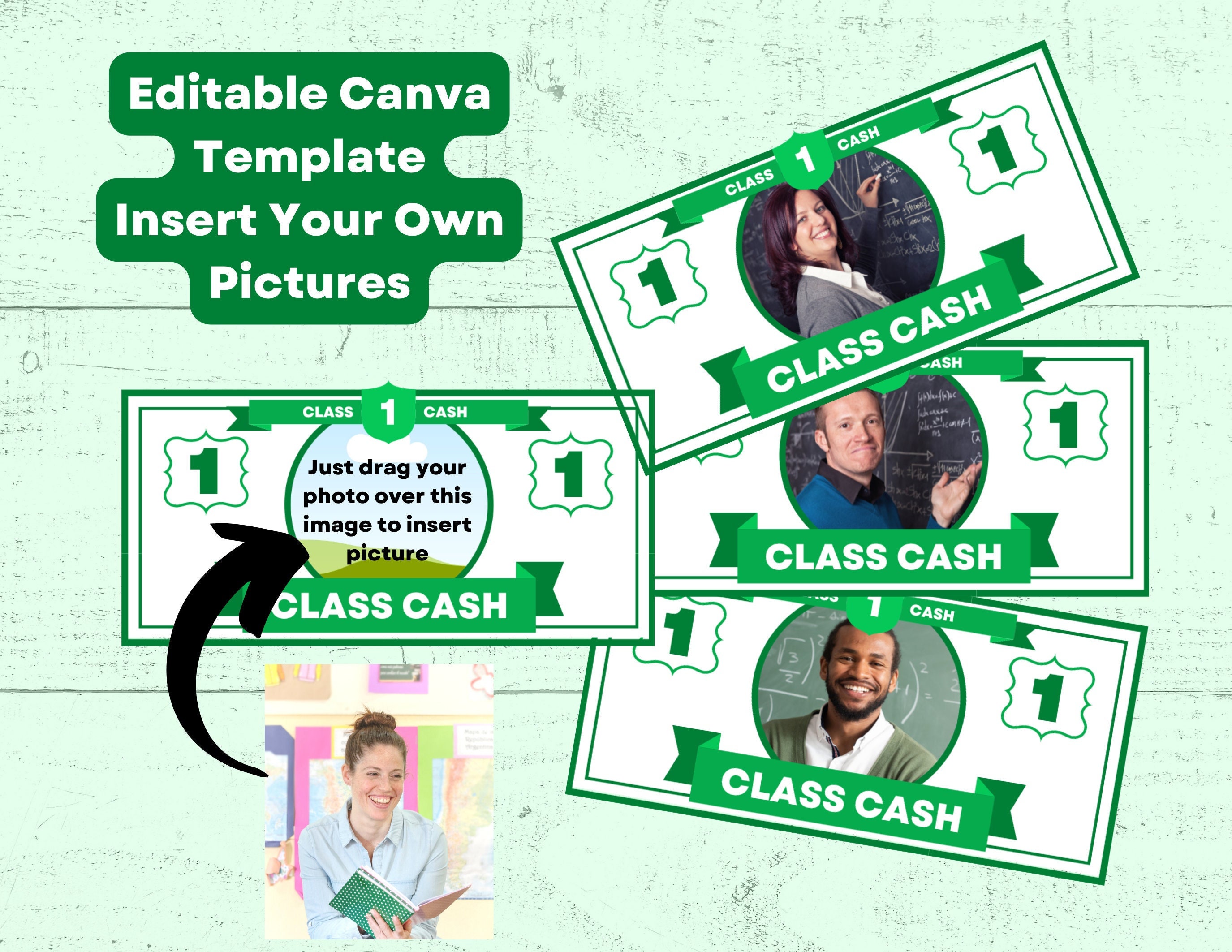 Editable Classroom Cash, Behavior Bucks, Student Teacher Reward ...