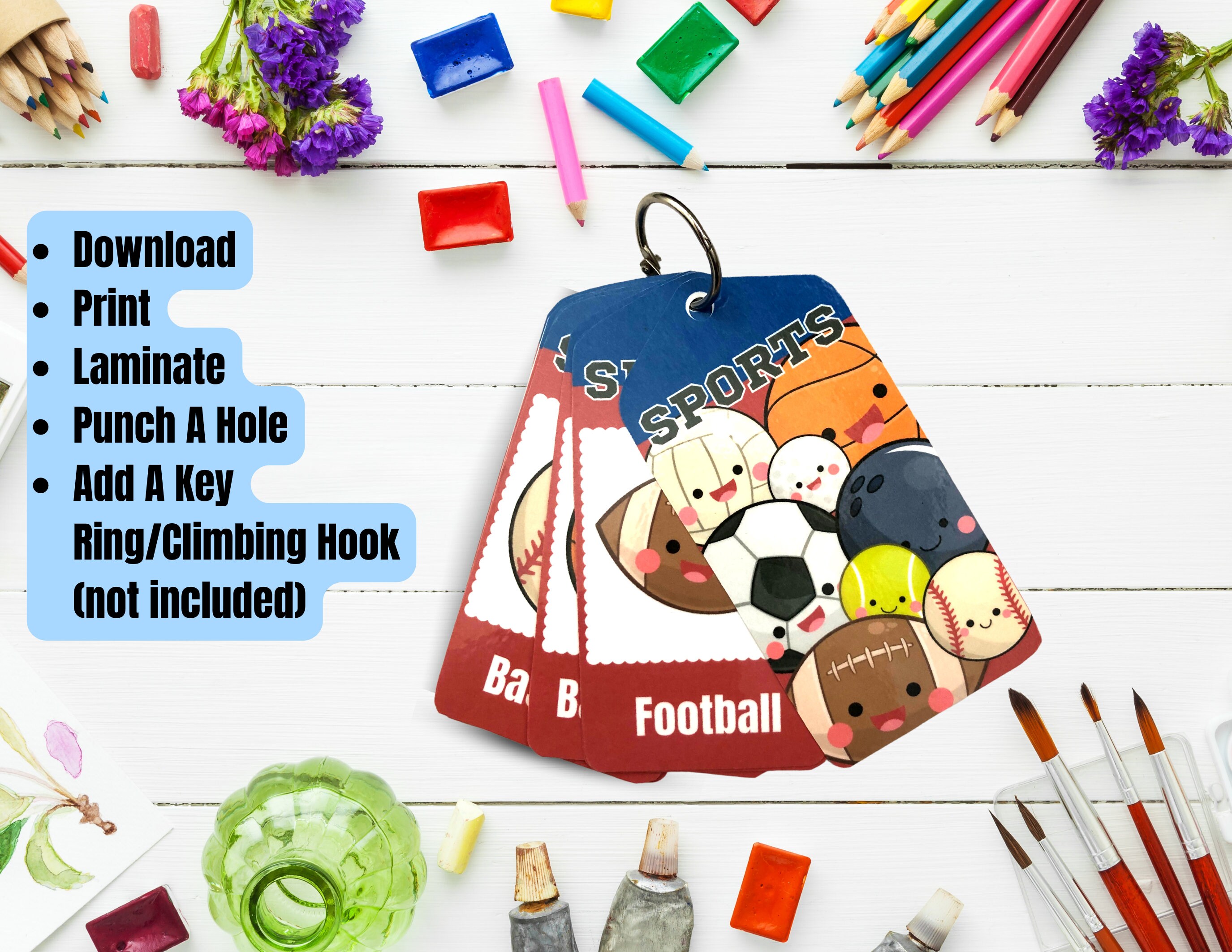 Sports Busy Tags | Pre-school Cards | Autism Resources | Special Needs ...