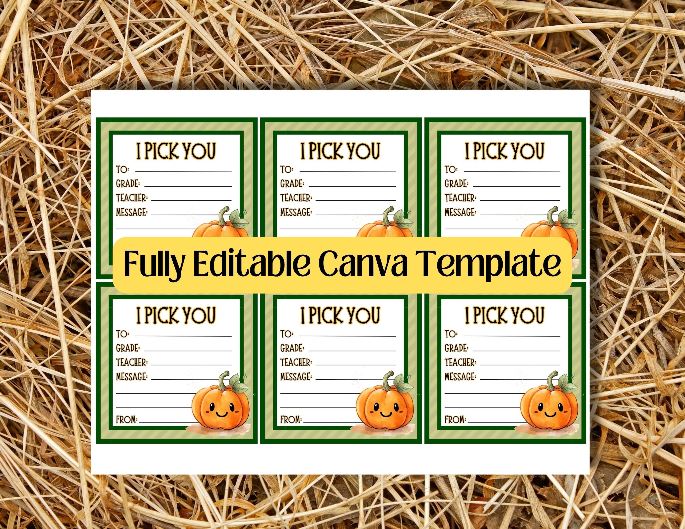 Halloween Pumkin' Candy Gram School Daycare Fundraiser PTA PTO ...