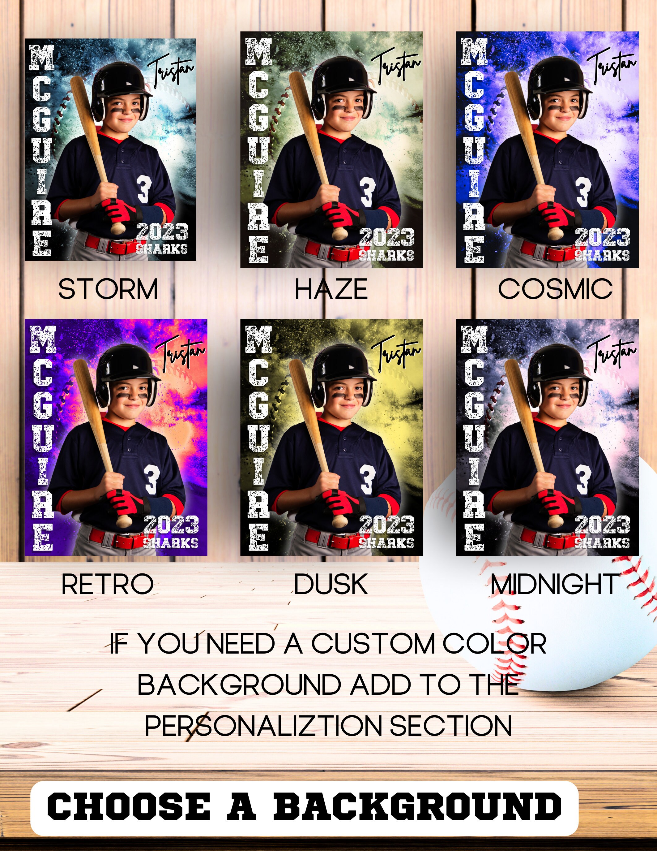 T-ball Baseball Custom Banner | Instant Download | Wall Decor | Digital ...