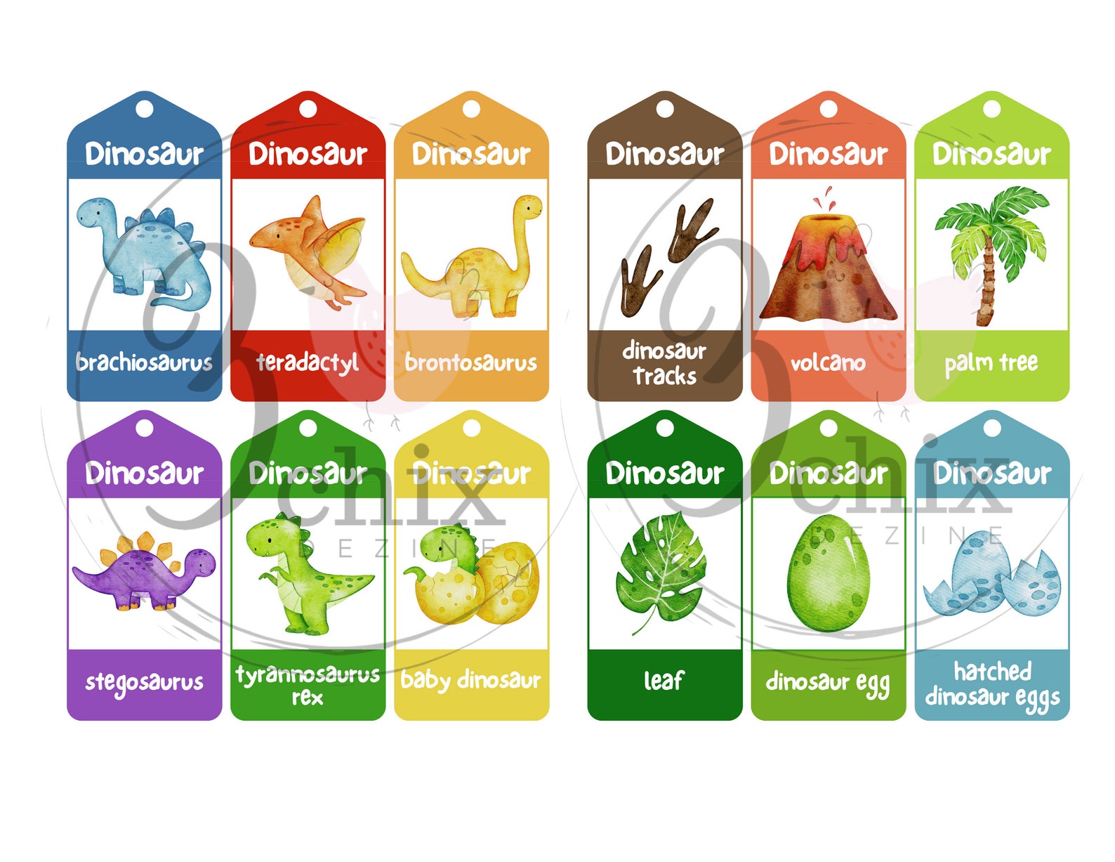 Dinosaur Busy Tags Pre-school Cards Autism Resources Special Needs ...