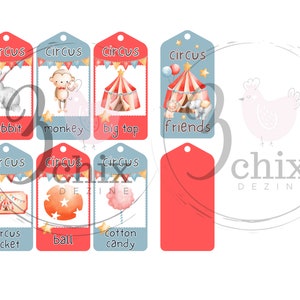 Circus Busy Tags | Pre-school Cards | Autism Resources | Special Needs ...