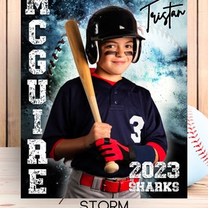 T-ball Baseball Custom Banner | Instant Download | Wall Decor | Digital ...