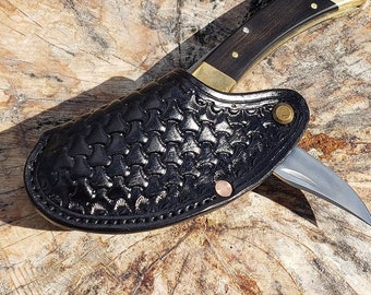 Quick Draw Buck 110 Folding Hunter Knife Sheath Horizontal Carry - Etsy