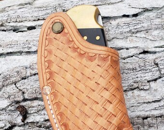 Quick Draw Buck 110 Folding Hunter Knife Sheath - Horizontal Carry - Etsy