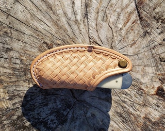 Quick Draw Buck 110 Folding Hunter Knife Sheath Horizontal Carry - Etsy