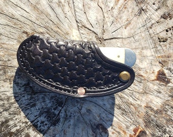 Quick Draw Buck 110 Folding Hunter Knife Sheath Horizontal Carry - Etsy