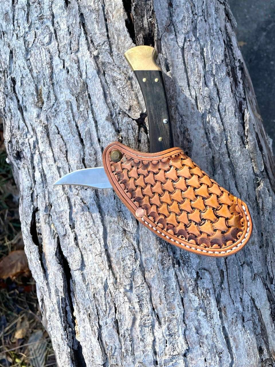 Quick Draw Buck 110 Folding Hunter Knife Sheath - Vertical Carry - Etsy