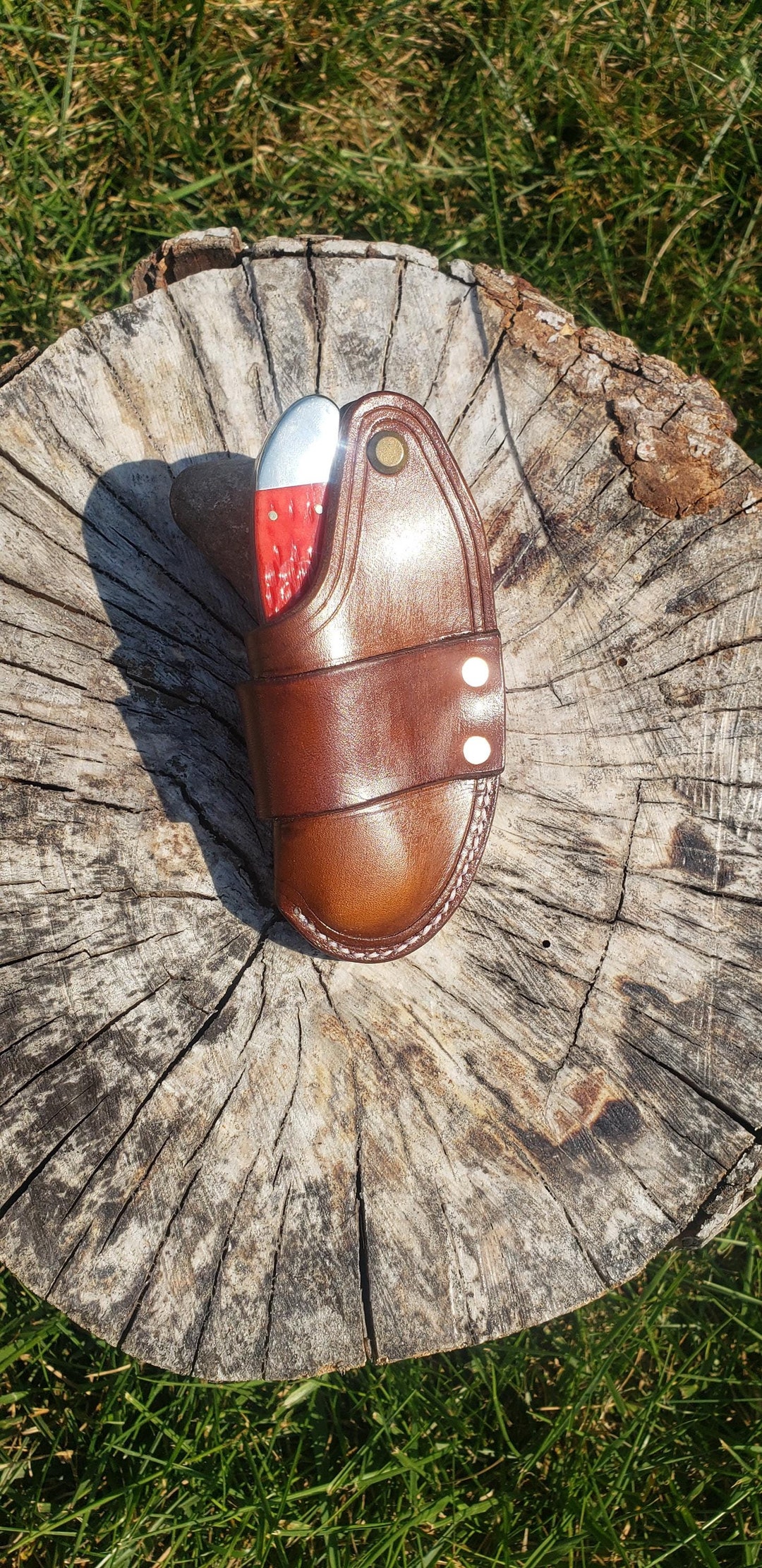 Quick Draw Case Hunter XX Folding Knife Sheath Horizontal Carry left ...