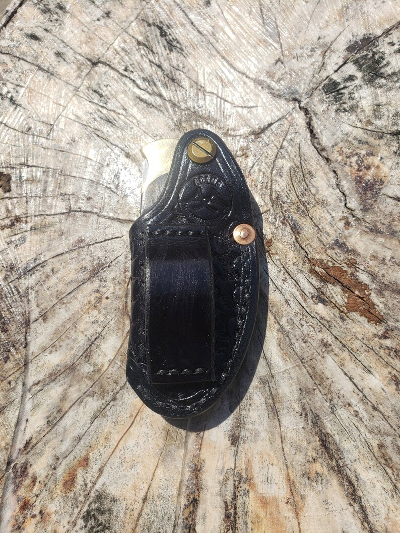 Quick Draw Buck 55 Folding Hunter Knife Sheath - Vertical Carry - Etsy