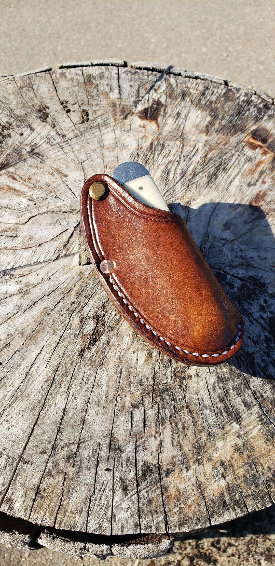 Quick Draw Case Trapper Folding Knife Sheath Vertical Carry - Etsy