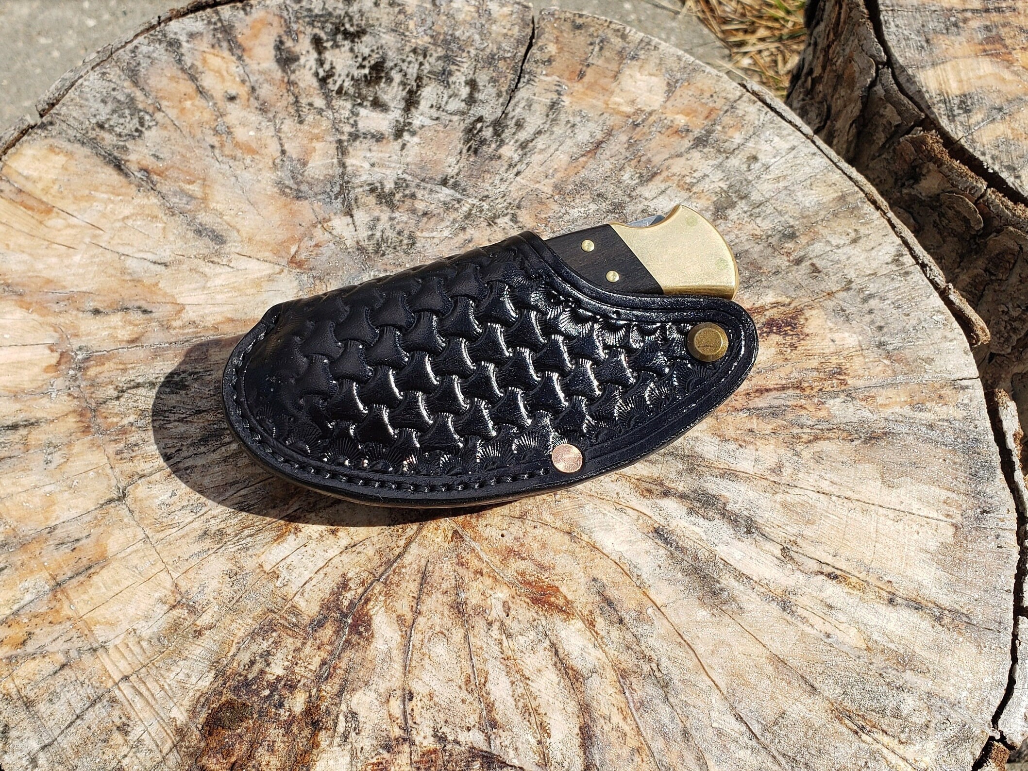 Quick Draw Buck 110 Folding Hunter Knife Sheath Horizontal Carry - Etsy