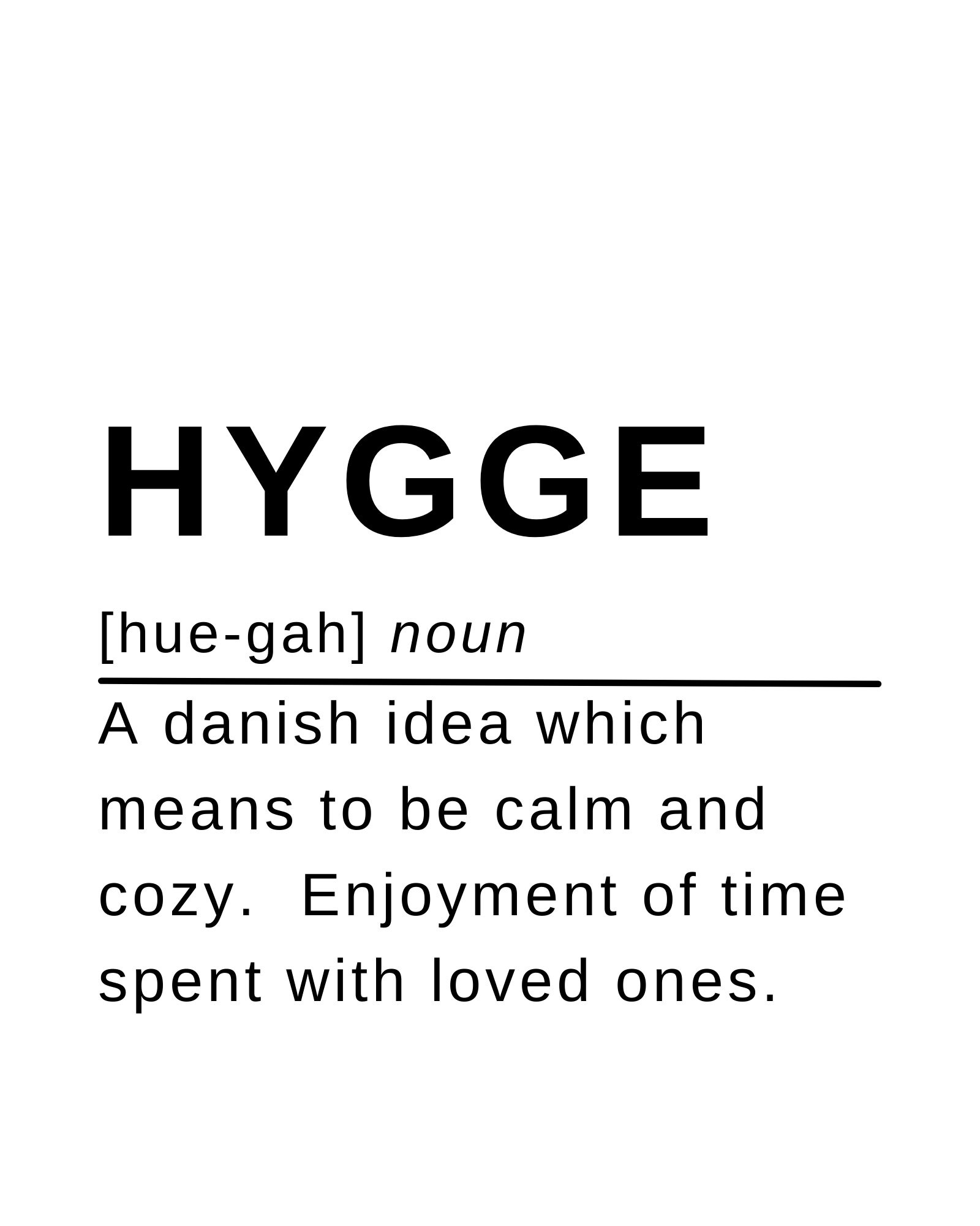 Hygge Printable Wall Art - Digital Download - Danish Words - Etsy