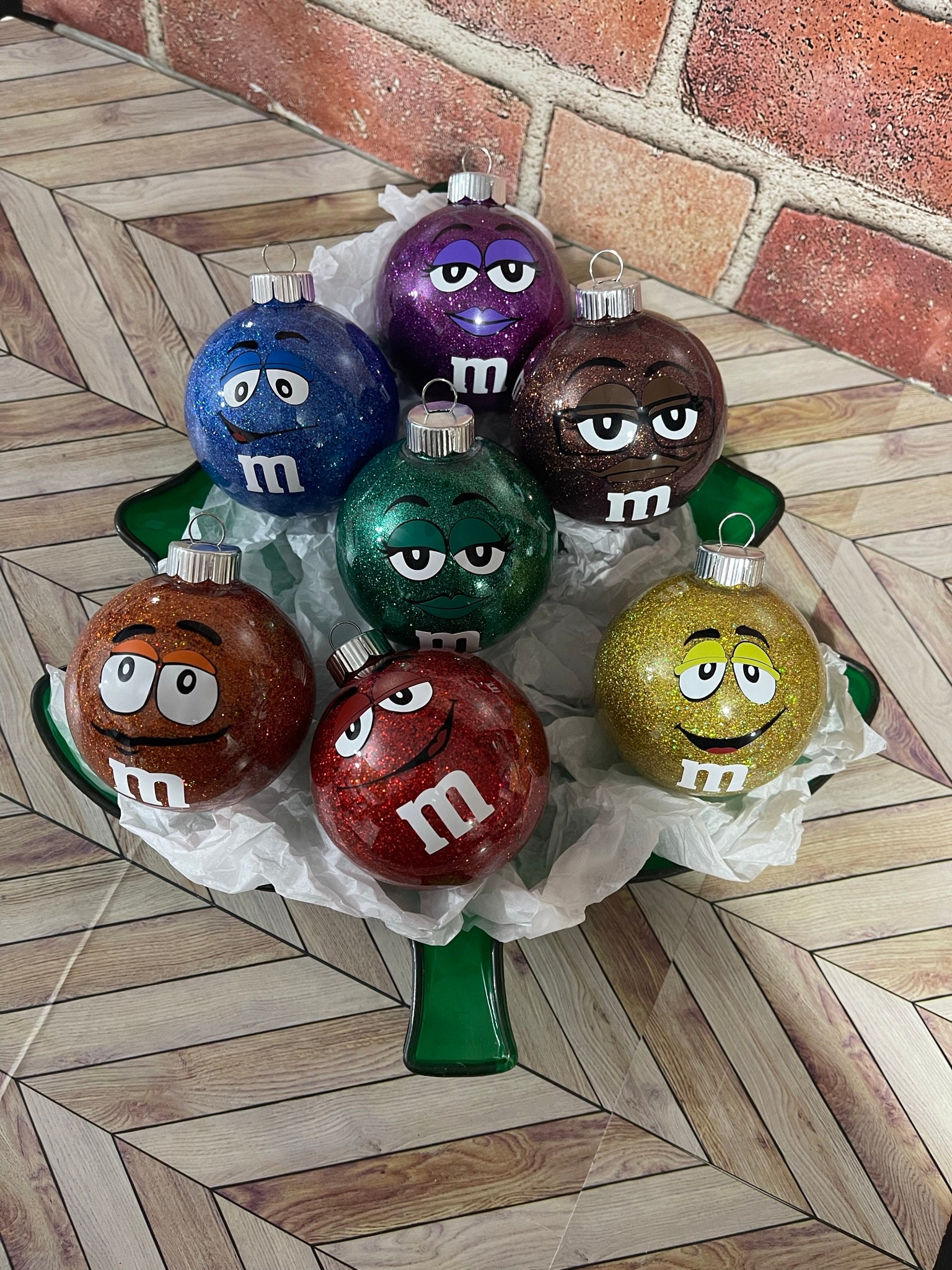 M&M Inspired Ornaments-full Set - Etsy