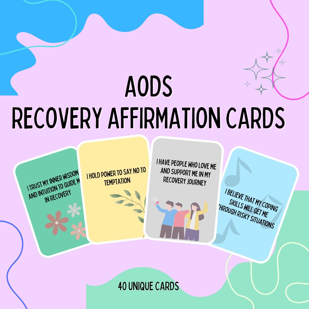 AODS Recovery Affirmation Cards - Etsy