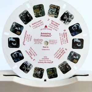 1998 Amazing PRIMATES Mattel Fisher-price VIEWMASTER 3 Reels ID. 73990 ...