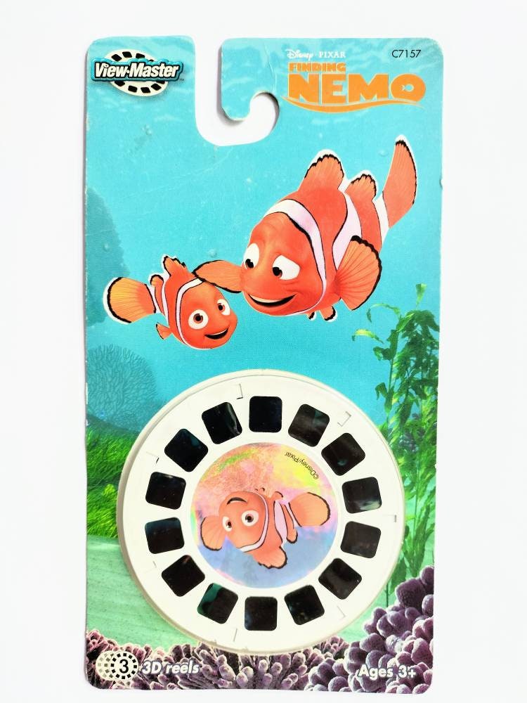 2004 Finding NEMO Mattel VIEW-MASTER Disney Pixar 3D Reels Factory ...