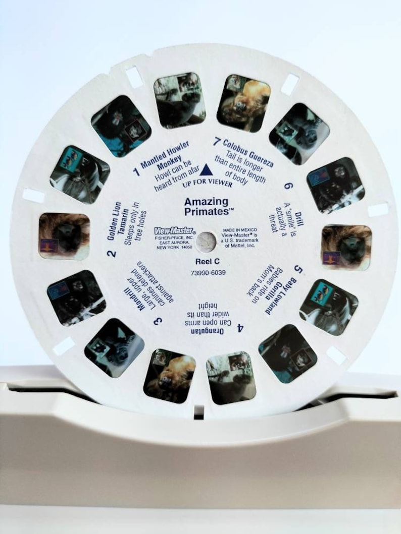 1998 Amazing PRIMATES Mattel Fisher-price VIEWMASTER 3 Reels ID. 73990 ...