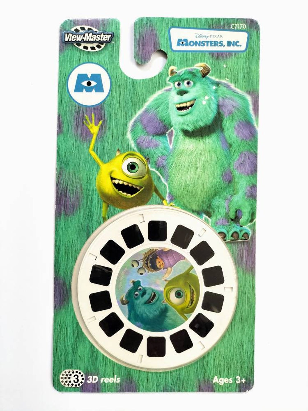 2004 MONSTERS, INC. Mattel View-master Disney Pixar 3D Reels Factory ...