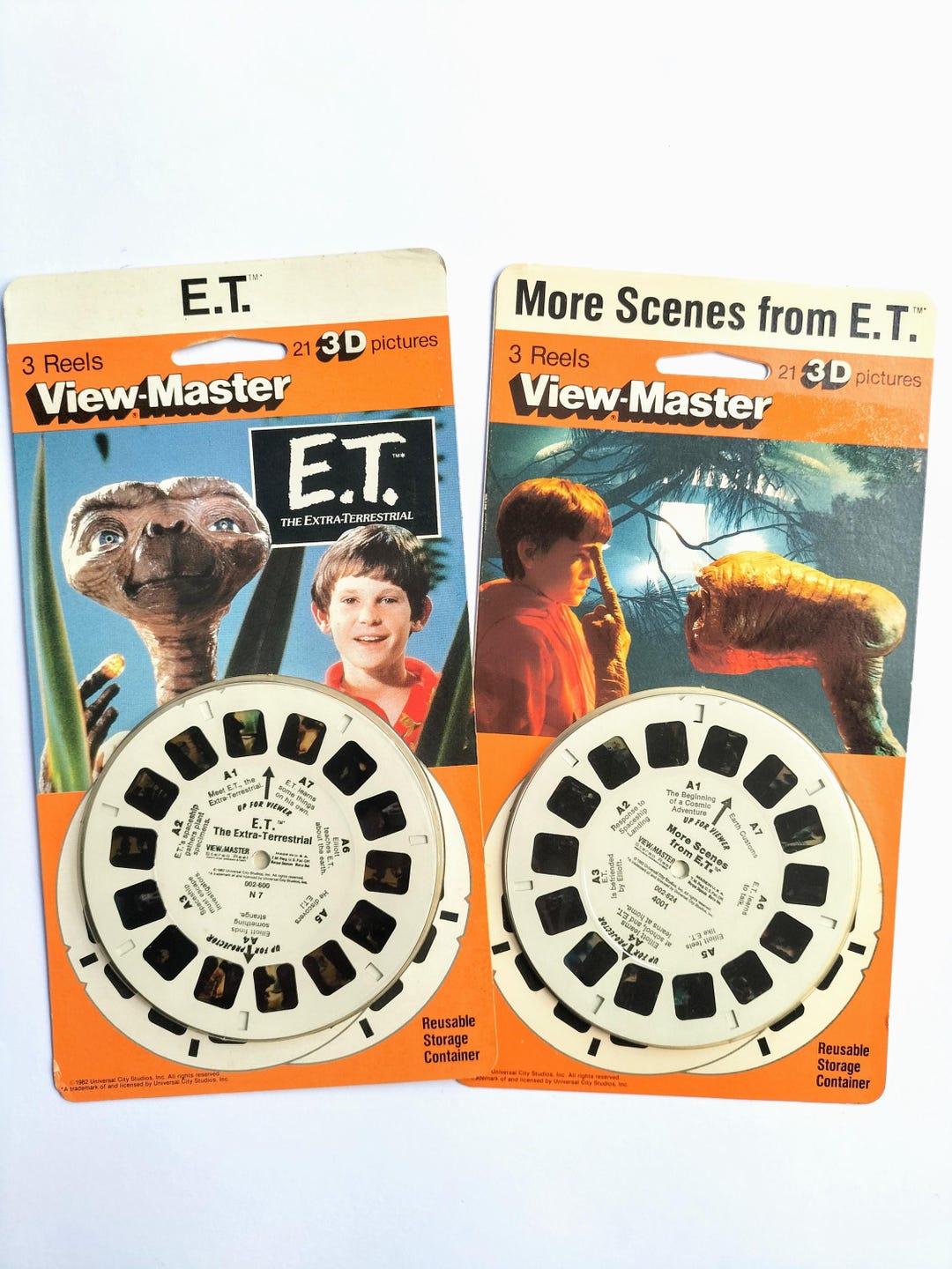 1982 E.T. the Extra-terrestrial and More Scenes From ET View-master 3 ...