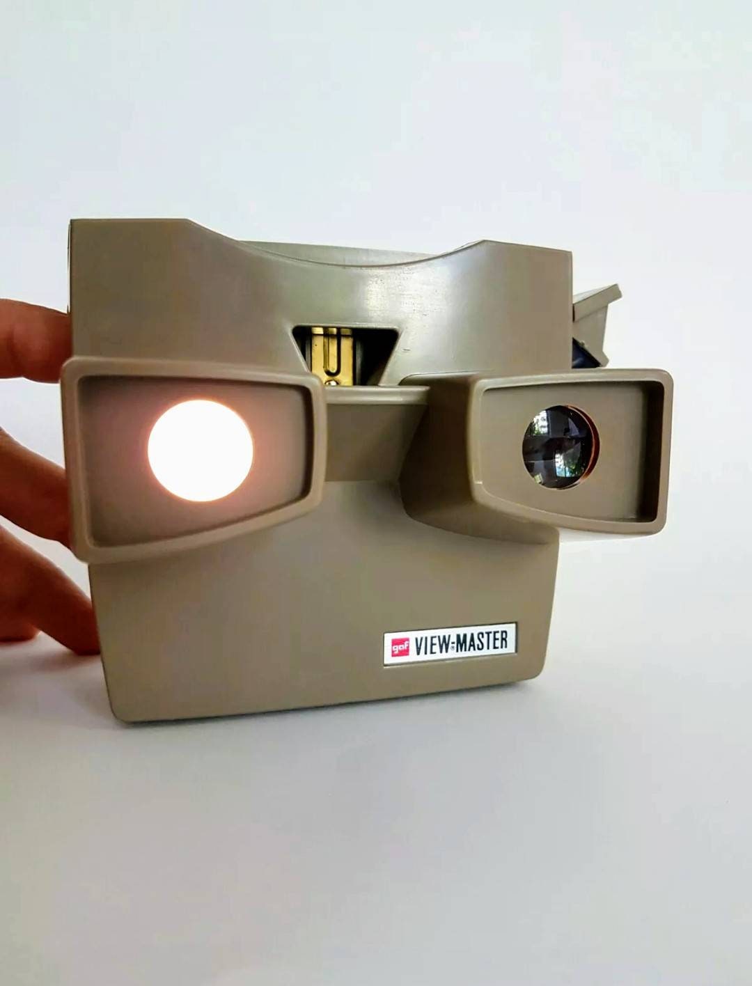 1970s Beige Gaf VIEW-MASTER Model H Lighted Stereo Viewer With LONG ...