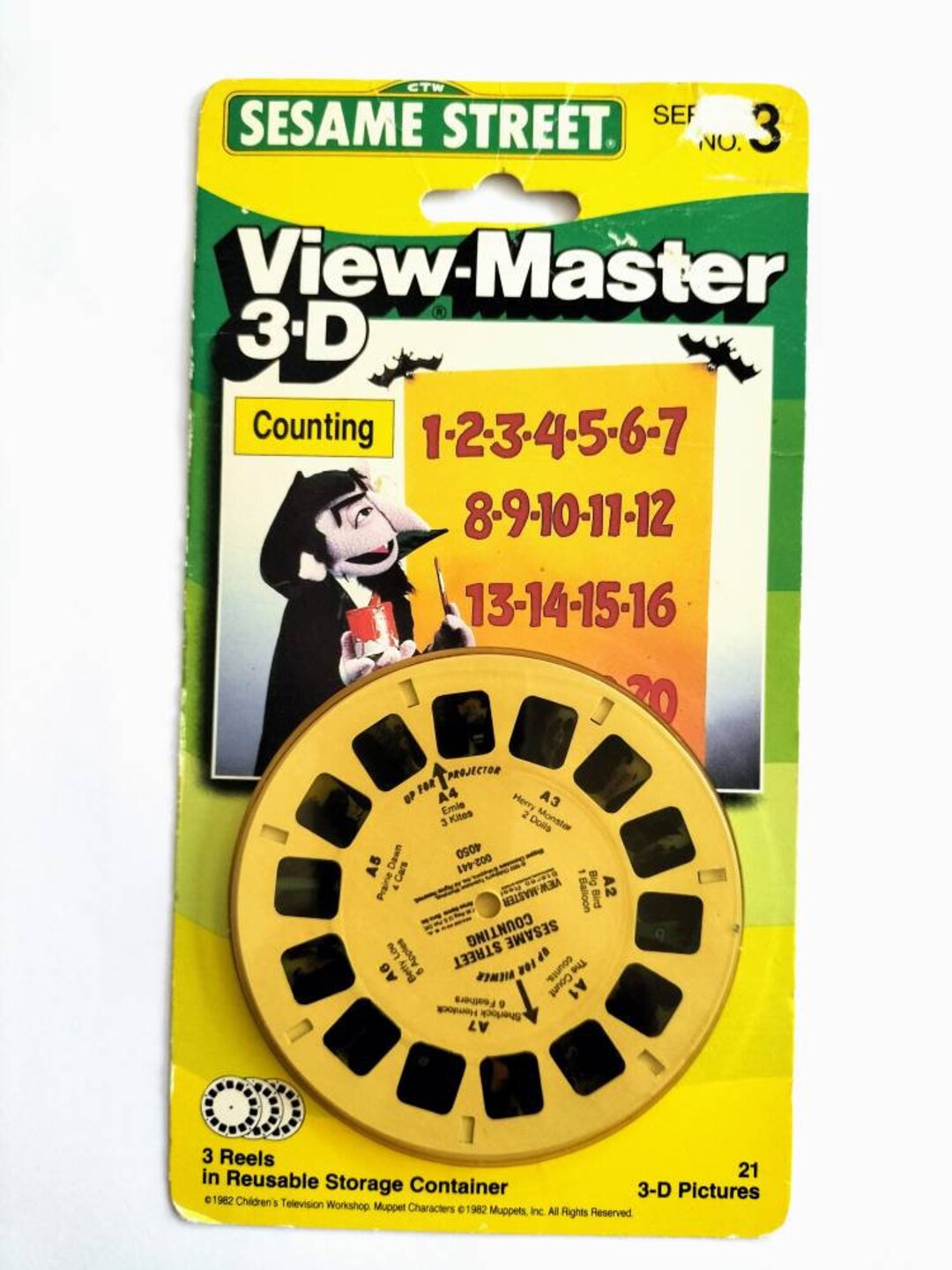 1987 SESAME STREET Series No. 3 Counting View-master 3 Reels ...