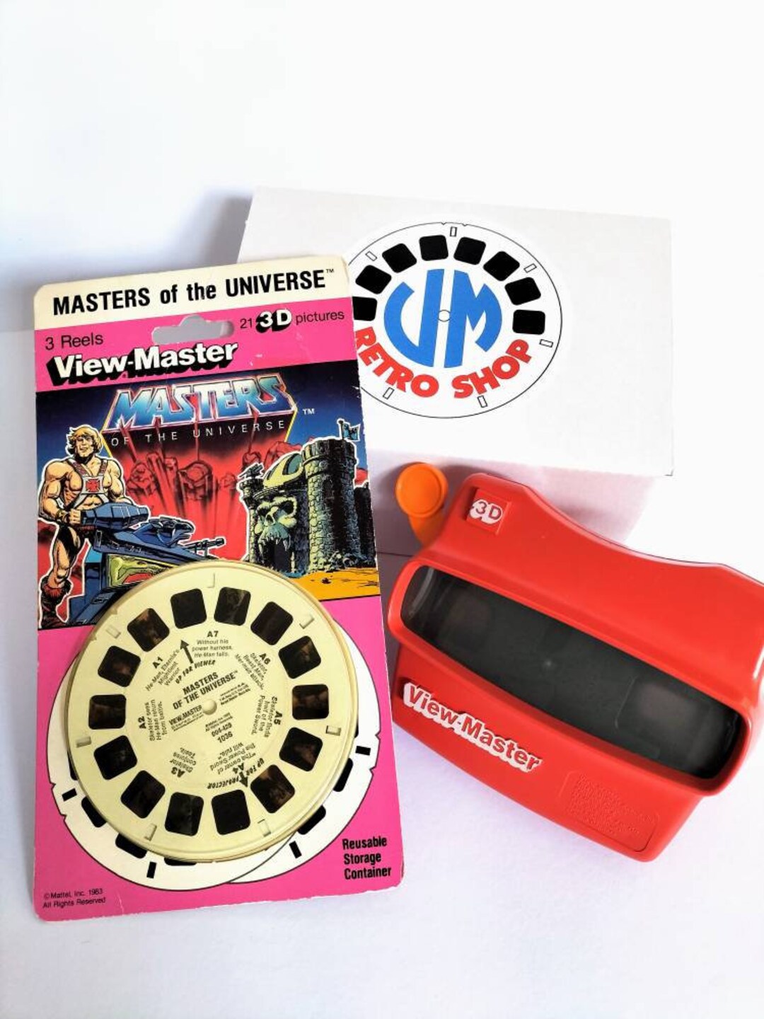 1983 Masters of the Universe VIEW-MASTER 3 Reels Card Sealed & Red 3D ...