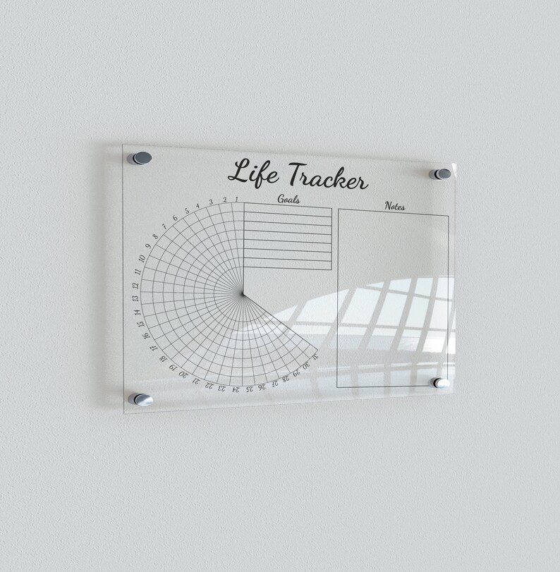 Life Acrylic Plan Tracker Acrylic Habit Tracker Life Tracker for Wall ...