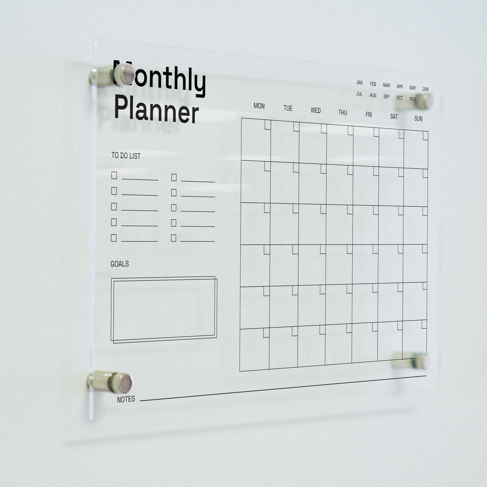 Monthly Life Planner for Wall With 10 Colourful Markers to Do List ...