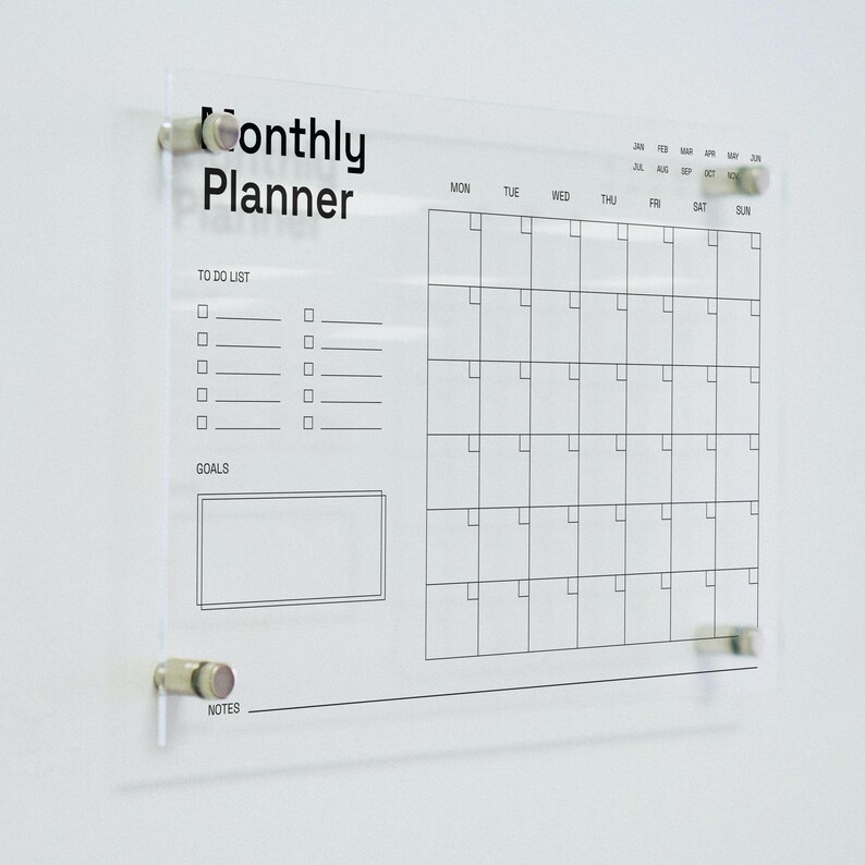 Monthly Life Planner for Wall With 10 Colourful Markers to Do List ...