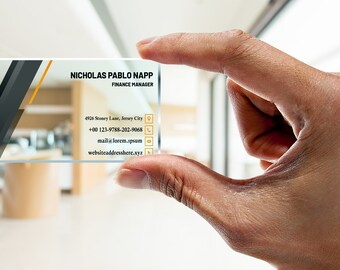 Clear Qr Business Card | Etsy