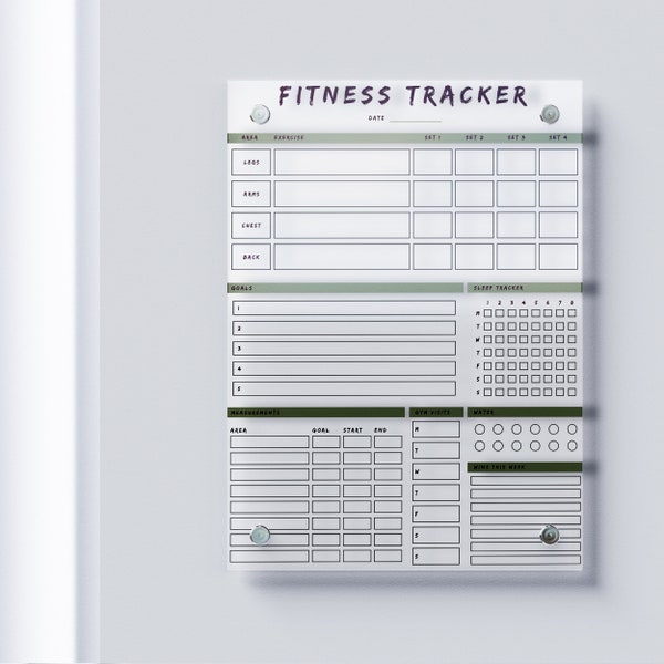 Fitness Planner - Etsy