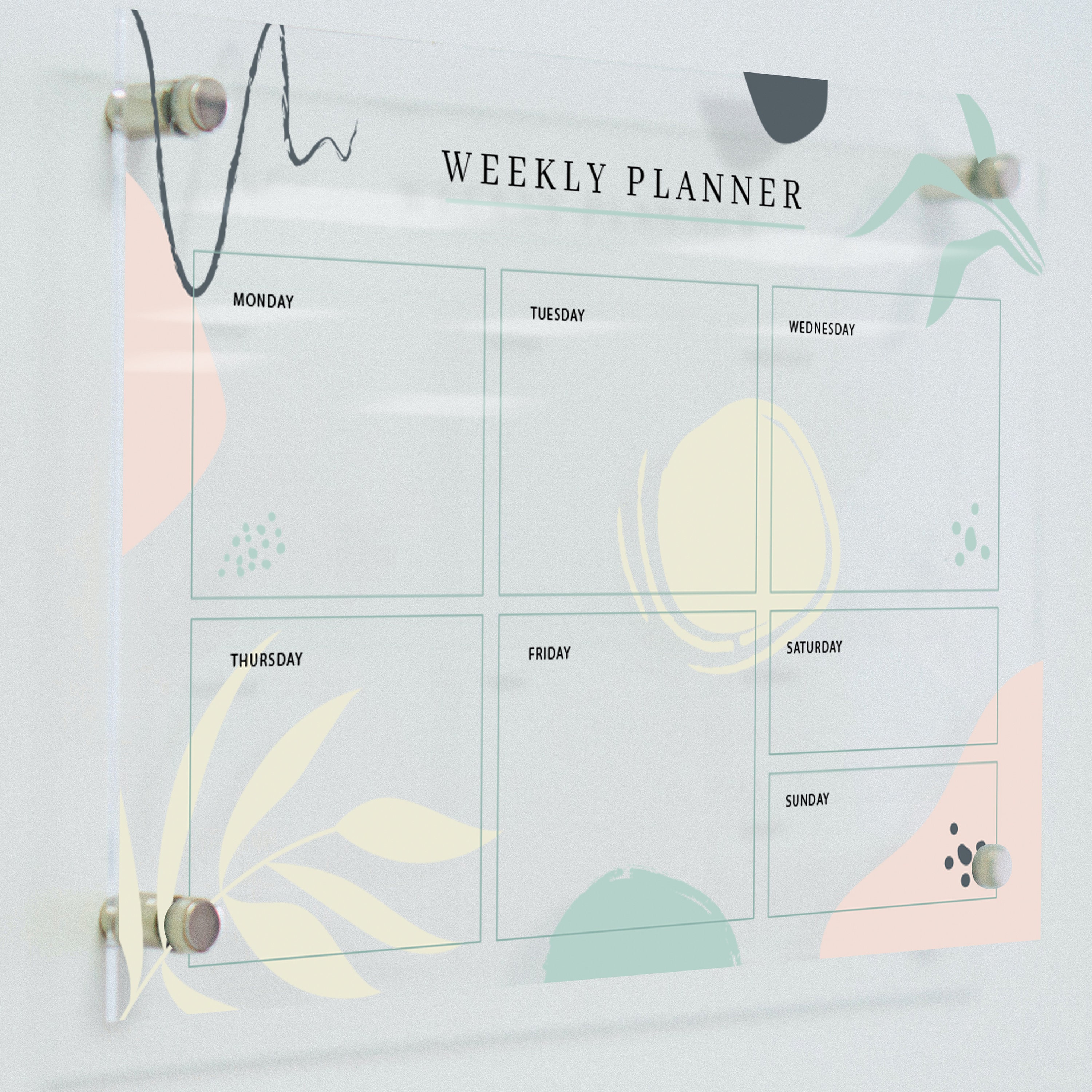 Weekly Premium Calendar, Chart for Wall Family Command Center, Dry ...