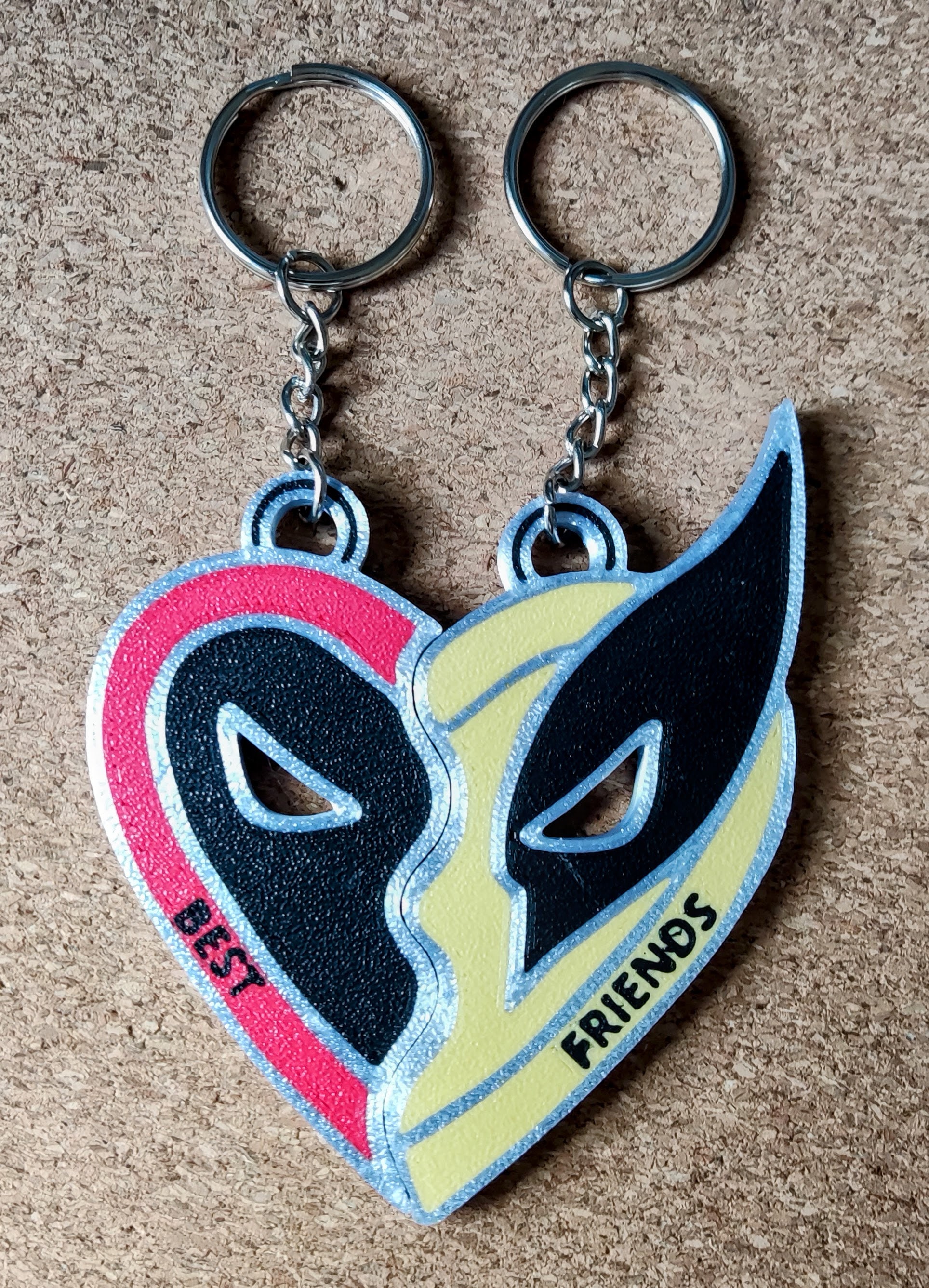 Deadpool and Wolverine Movie Poster Inspired Keyrings - Etsy