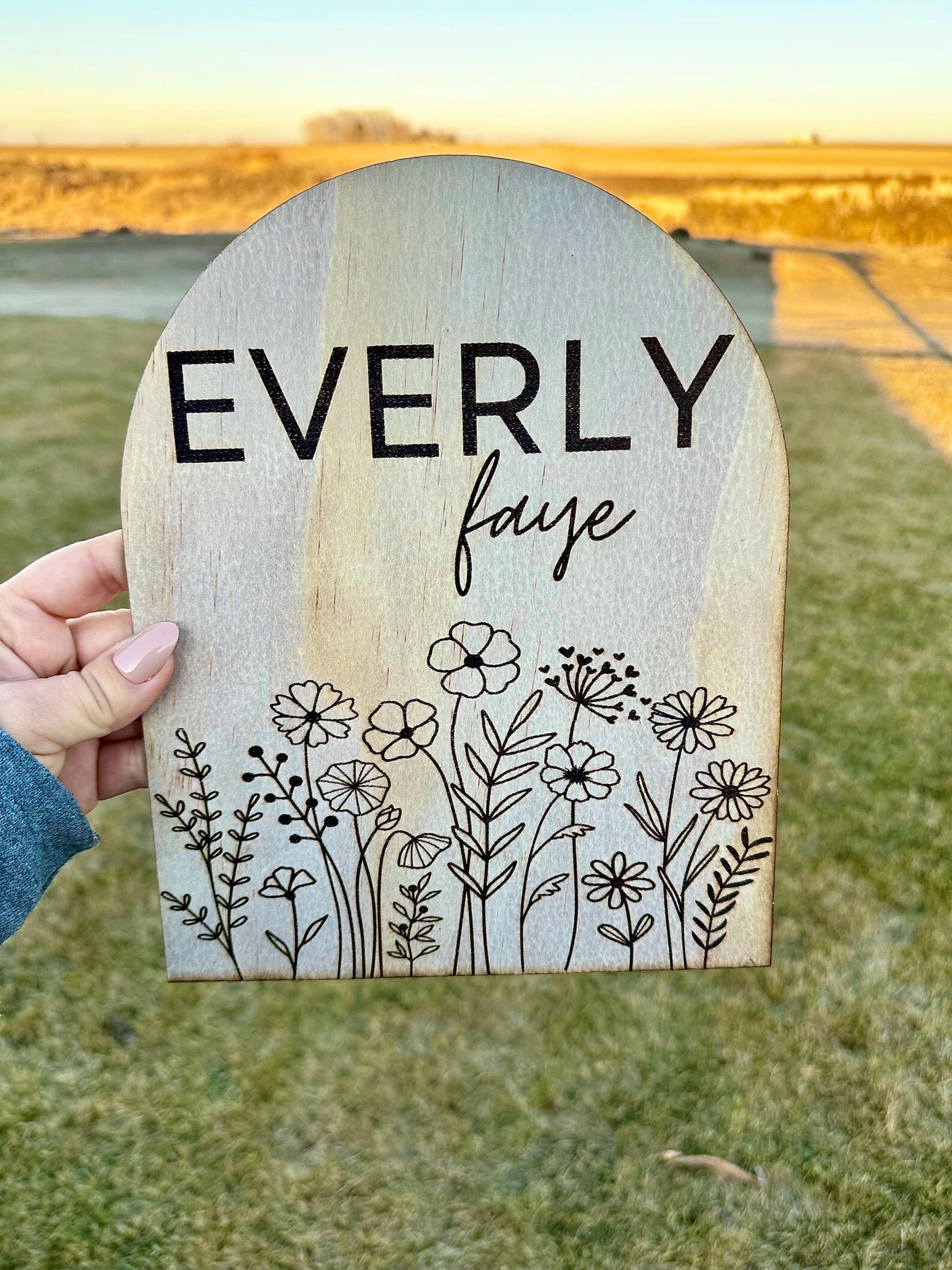 Engraved Baby Name Sign / Wooden Name Sign / Baby Name Plaque / Name ...