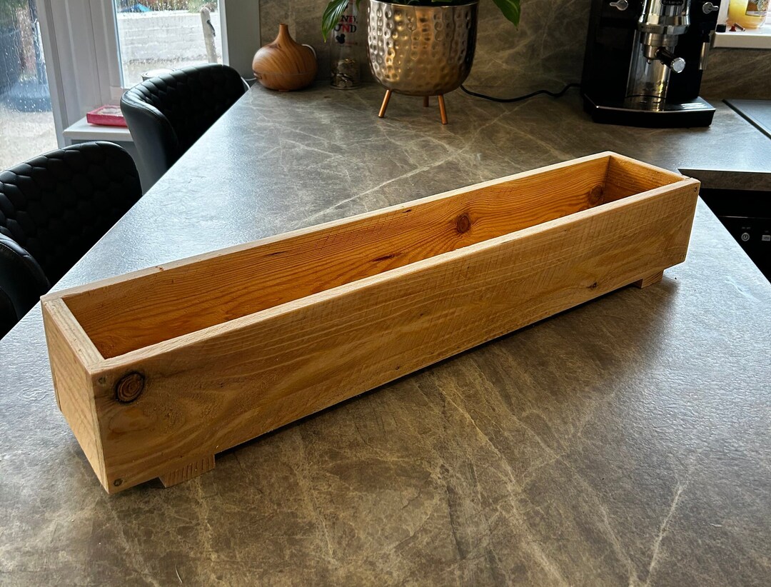 Timber Window Box, Flowers, Herbs 14cm High X 15cm Wide - Various ...