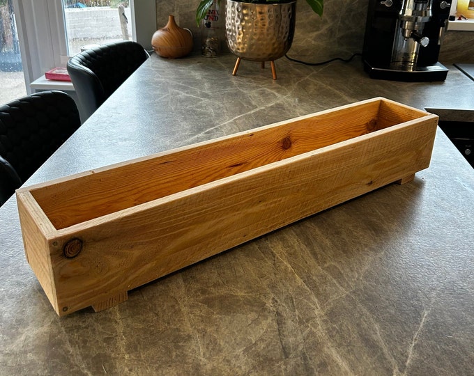 Timber Window Box, Flowers, Herbs 14cm High X 15cm Wide - Various ...