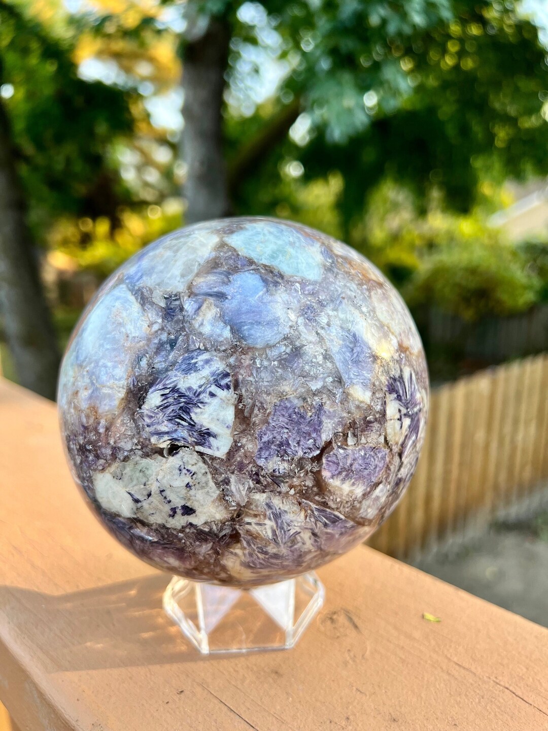 Unicorn Stone Sphere - 114 Mm - Etsy